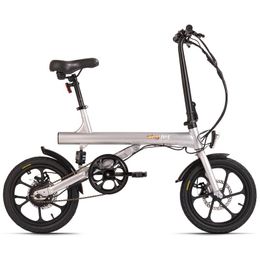 SKYJET &raquo;1S&laquo; 1 Gang Heckmotor 250 W Pedelec, Elektrofahrrad f&uuml;r Damen u. Herren silberfarben+silber