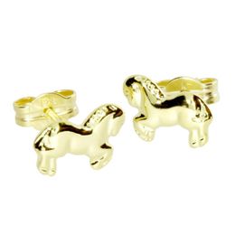 OSTSEE-SCHMUCK Damen OSTSEE-SCHMUCK Paar Ohrstecker &raquo; Ohrstecker Pferd Ohrstecker Pferd&laquo; gelb