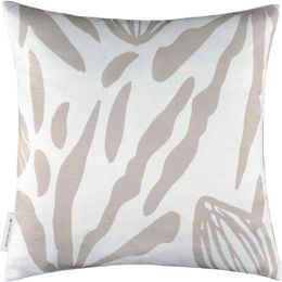 Tom Tailor Kissenh&uuml;lle &raquo;Tropical Nature&laquo; beige Polyester, Polyester