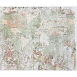 Komar Vliestapete »Digitaldruck Vlies - British Empire - Größe 300 x 250 cm« bedruckt glatt Wohnzimmer, Schlafzimmer grau B/L: 300 m m x 250 m m