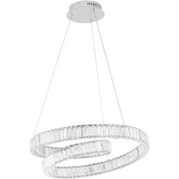 NOVA LUCE LED-H&auml;ngeleuchte &raquo;CONCETO&laquo; LED-Modul 1 Stk. Warmwei&szlig; Silber