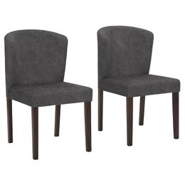 Home Affaire Esszimmerstuhl »Prato« (Set) 2 Stk. Braun + Schwarz