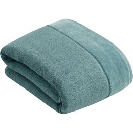 Vossen Badetuch &raquo;Pure&laquo; Baumwolle & VEGAN, mit eleganter Veloursbord&uuml;re cosmos Obermaterial: 100% Baumwolle B/L: 100 cmx150 cm
