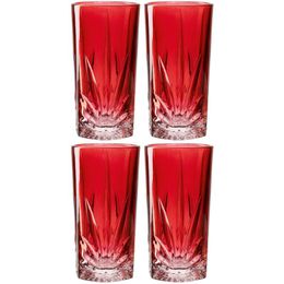Leonardo Gläser-Set »CAPRI« 390 ml, 4-teilig rot