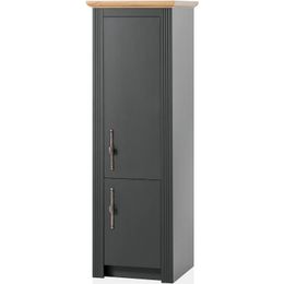 KOCHSTATION Hochschrank »KS-Westminster« im romantischen Landhausstil, Höhe 202 cm, exclusiv by Otto Grau dunkel