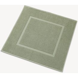 Christy Badematte »Organic« Höhe 4 mm fußbodenheizungsgeeignet Luxus Badematte 850g/m² - 100% Bio-Baumwolle, 60 x60, 2er-Set thyme Obermaterial:...