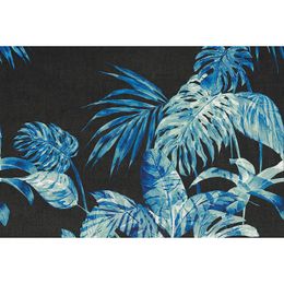 ARCHITECTS PAPER Fototapete &raquo;Atelier 47 Tropical Leaves Artwork 1&laquo; botanisch glatt Vlies, Wand, Schr&auml;ge, Decke blau Vlies