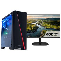 Captiva Gaming-PC-Komplettsystem »Advanced Gaming I67-294 TFT Bundle« 27 ′′ Intel Core i5 GeForce RTX 3060 16 GB RAM 1.000 GB SSD schwarz ohne Windows