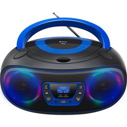 Denver Digitalradio (DAB+) »DAB+ Boombox Mit DAB+/FM-Radio, Bluetooth-Funktion, pink« (Bluetooth Digitalradio (DAB+) FM-Tuner 1, 8 W) Blau...