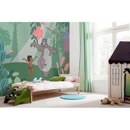 Komar Fototapete »Digitaldruck Vlies - Jungle Book Just Kidding - Größe 300 x 250 cm« bedruckt glatt Kinderzimmer bunt