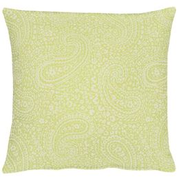 Apelt Kissenhülle »7907 Uni Paisley« ohne Füllung grün Obermaterial: 65% Polyester, 35% Viskose B/L: 49 cm x 49 cm