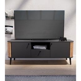 Inosign Lowboard »Stavanger, Breite 138cm, Paneel-Stäbchen-Optik, 1 Schubkasten, 2 Türen« 1 Stk. tlg. 1 offenes Fach, TV-Möbel, TV-Schrank,...
