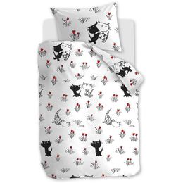 BEDDINGHOUSE X FIEP AMSTERDAM Bettw&auml;sche &raquo;Pim en Pom Lente&laquo; 2 Stk. tlg. Rot Obermaterial: 100% Baumwolle B/L: 100 cm x 135 cm