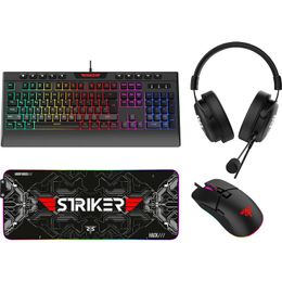 Hyrican Eingabegeräte-Set »Striker Gaming Sparset Level Gold« schwarz