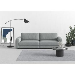 Trendmanufaktur Big-Sofa »Bourbon« extra tiefe Sitzfläche, wahlweise mit Sitztiefenverstellung bestellbar grey pinstripe