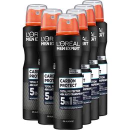 L'Oréal L'ORÉAL PARIS MEN EXPERT Deo-Spray »Deo Spray Carbon Protect 5-in-1« mit hoher Zuverlässigkeit transparent Deodorante von L'Oreal Men Expert