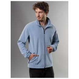 TRIGEMA Fleecejacke »Fleecejacke« 1 Stk. tlg. pearl-blue L L Fleece-Qualität, innen und außen angeraut