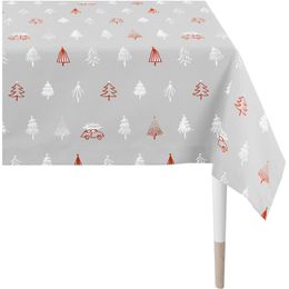 Apelt Tischdecke »5825« grau, rot Obermaterial: 75% Polyester, 25% Baumwolle B/L: 150 cm x 250 cm