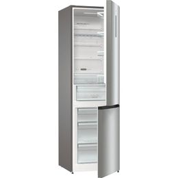 Gorenje K&uuml;hl-/Gefrierkombination &raquo;NK89C0DXL&laquo; 200 cm hoch 60 cm breit edelstahlfarben Akustisches Warnsignal bei Temperaturerh&ouml;hung im K&uuml;hlteil
