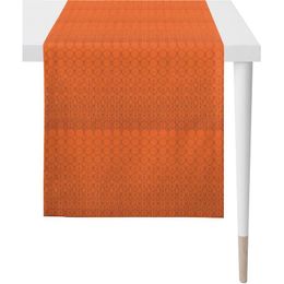 Apelt Tischläufer »1308 Loft Style, Jacquard« Fleckschutz orange/natur Obermaterial: 100% Polyester B/L: 48 cm x 140 cm