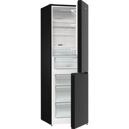 Gorenje Kühl-/Gefrierkombination »NK79C0DBK« 185 cm hoch 60 cm breit schwarz Akustisches Warnsignal bei Temperaturerhöhung im Kühlteil