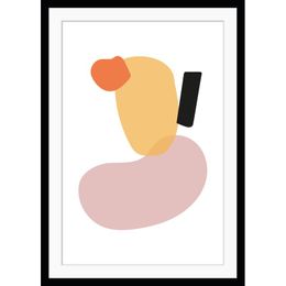 queence Bild &raquo;Sebastian&laquo; Abstrakt Figuren Gem&auml;lde Kunst Modern HD Premium Poster-Druck inkl. Holzrahmen bunt Acrylglas, Holz, Papier