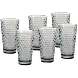Ritzenhoff & Breker RITZENHOFF & BREKER Longdrinkglas »Favo« 6er Set, je 350 ml grau 0