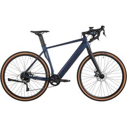 Adore »GTR-770 28" Alu Gravel Tourenfahrrad« 8 Gang Shimano Claris Schaltwerk Kettenschaltung Heckmotor 250 W 30NM / 10Ah, dunkelblau matt,...