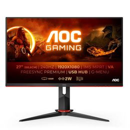 AOC Gaming-Monitor »C27G2ZU/BK« 69 cm/27 ′′ 1920 x 1080 px 0, 5 Reaktionszeit 240 Hz schwarz neig-, dreh-, höhenverstellbar, VESA Wandhalterung,...