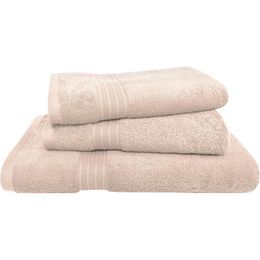 Dyckhoff Handtuch Set &raquo;Siena&laquo; Set 3 Stk. Frottier mit Bord&uuml;re; 2 Handt&uuml;cher (50x100cm), 1 Duschtuch (70x140cm) champagner Obermaterial: 100% Baumwolle