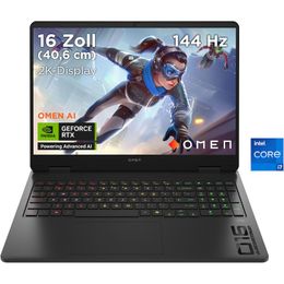 HP Gaming-Notebook »OMEN 16-am Intel« 40, 64 cm / 16 ′′ Intel Core i7 GeForceRTX5060 1.000 GB SSD Shadow Black NVIDIA GeForce RTX 5060 8GB VRAM