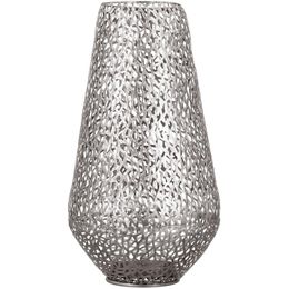 CASABLANCA BY GILDE Windlicht »Kerzenhalter Purley, aus Metall« 1-flammig, Höhe ca. 46 cm silberfarben