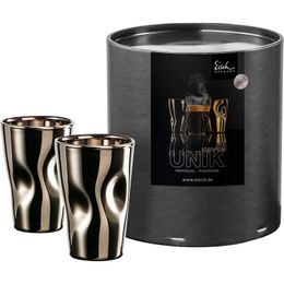 EISCH GERMANY Espressoglas »UNIK« veredelt mit echtem Platin, 2-teilig, 100 ml platin
