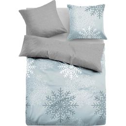Tom Tailor HOME Wendebettwäsche »BIG SNOW in Gr. 135x200, 155x220 oder 200x200 cm, für Weihnachten« 2 Stk. tlg. Flanell kuschelig warm im Winter,...