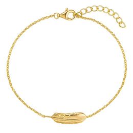 Rafaela Donata Gliederarmband »RD5032« mit Feder gelbgold none Damen-Armband mit Feder