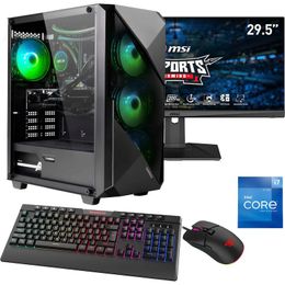 Hyrican Gaming-PC-Komplettsystem »Striker SET02291« 29, 5 ′′ Intel Core i7 GeForce RTX 3060 16 GB RAM 1.000 GB SSD Windows 11, i7-12700F, inklusive...