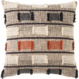 Tom Tailor HOME Kissenbezüge »Ethno Brick« im modernen Boho-Style natur-schwarz Obermaterial: 90% Baumwolle, 10% Polyester B/L: 45 cm x 45 cm
