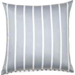 Janine Kissenbezug &raquo;modernclassic 39028-28&laquo; mit Rei&szlig;verschluss grau Mako-Satin, Obermaterial: 100% Baumwolle