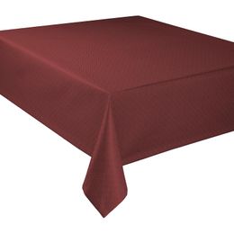 Curt Bauer Tischdecke &raquo;3947 Riga, mit Rautenmotiv, Damast-Tischw&auml;sche&laquo; aus 59% Baumwolle, 41% Polyester, merzerisiert, mit Fleckschutz rubin...