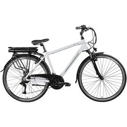 Zündapp ZÜNDAPP »Z802 Herren« 21 Gang Shimano Altus RD-M310 Schaltwerk Kettenschaltung Heckmotor 250 W Pedelec, Elektrofahrrad für Damen u. Herren grau, weiß