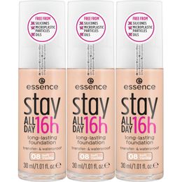 Essence Foundation »stay ALL DAY 16h long-lasting« mit super softer Textur Soft Vanilla Silikonfrei