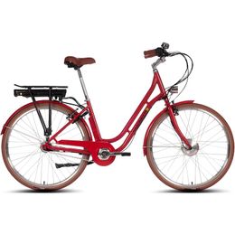 SAXONETTE &raquo;CLASSIC PLUS 2.0&laquo; 7 Gang Shimano Nexus Schaltwerk Nabenschaltung Frontmotor 250 W Pedelec, Elektrofahrrad f&uuml;r Damen u. Herren rubinrot...