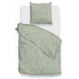 ZO HOME Bettwäsche »Fiori-di-Satinado« 2 Stk. tlg. Bettwäsche aus 100% Baumwolle, hochwertiges Mako-Satin Foam-Green Obermaterial: 100% Baumwolle...