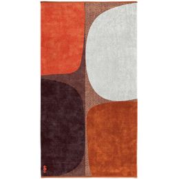Seahorse Strandtuch &raquo;Stones&laquo; 100x180, f&uuml;r Sauna und Pool, mit runden Stein Formen brown Obermaterial: 100% Baumwolle B/L: 100 cmx180 cm