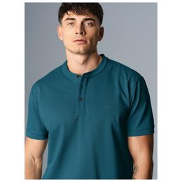 TRIGEMA Poloshirt »Poloshirt mit Stehkragen« 1 Stk. tlg. petrol L L DELUXE-Piqué-Qualität