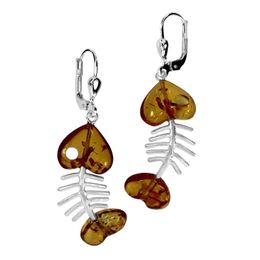 OSTSEE-SCHMUCK Paar Ohrh&auml;nger &raquo;Ohrh&auml;nger Fisch 30 mm Ohrh&auml;nger Fisch 30 mm&laquo; 45 x 14 mm Ein aussergew&ouml;hnlicher Ohrschmuck
