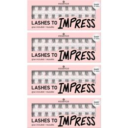 Essence Einzelwimpern »LASHES TO IMPRESS 07« mit Volumeneffekt schwarz Der Single Lashes Mix kommt im frischen Design