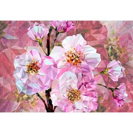 Komar Vliestapete »Vlies - Blooming Gems - Größe 368 x 248 cm« bedruckt glatt Wohnzimmer, Schlafzimmer braun B/L: 368 m m x 248 m m