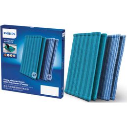 Philips Mikrofaserpad »XV1700/01« ( 28 cmx13 cm Zubehör für alle Aqua-Modelle, 4x Stk. blau-grün