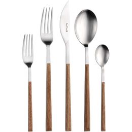 Pinti Inox PINTINOX Besteck-Set &raquo;Sushi&laquo; Satiniert mit Kunststoffgriff in Holz-Optik edelstahlfarben/nussbaumfarben